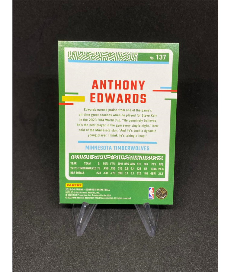 Anthony Edwards - Minnesota Timberwolves - Card Center
